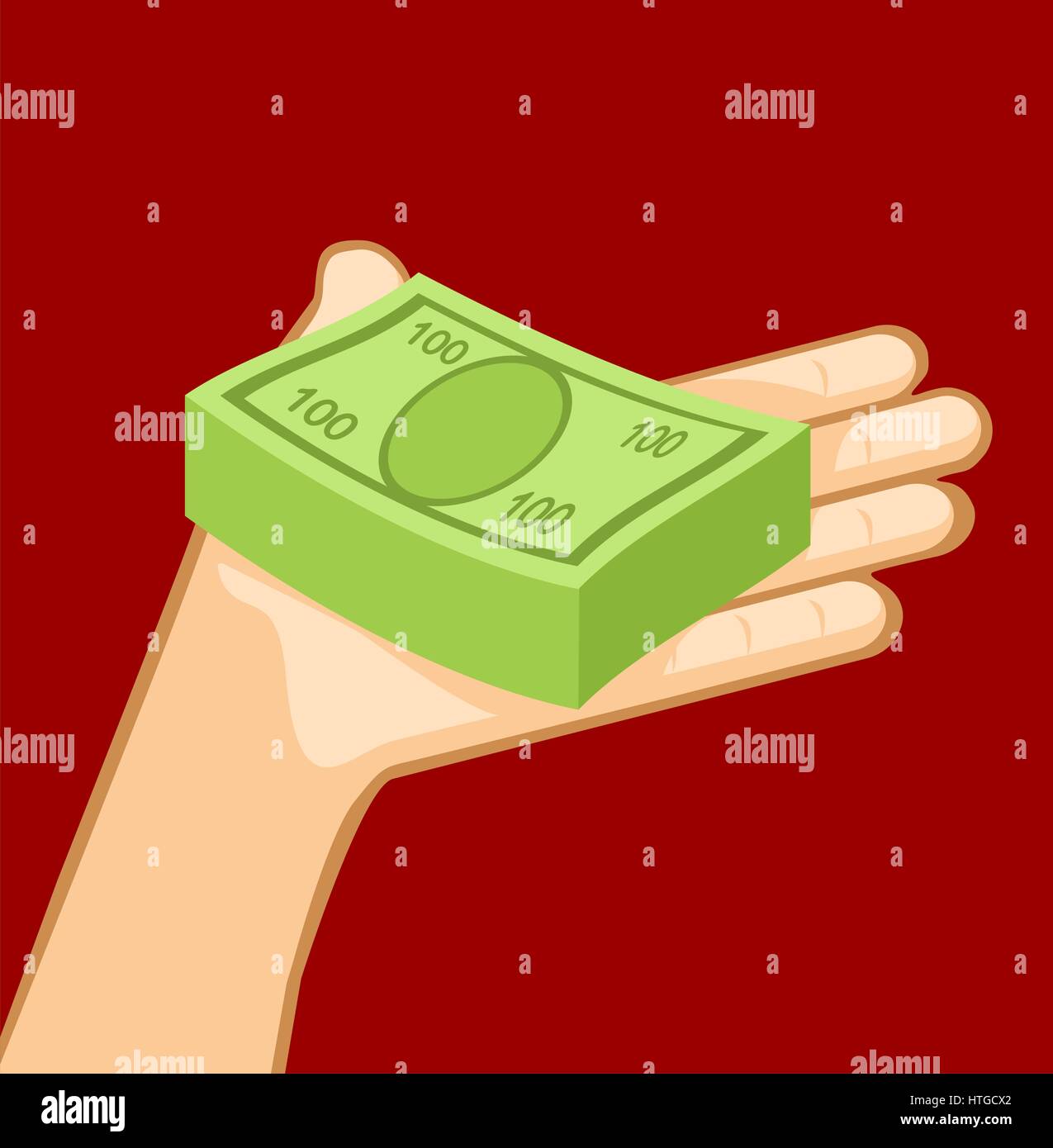 Businessman bundle money Stock Vector Images - Alamy