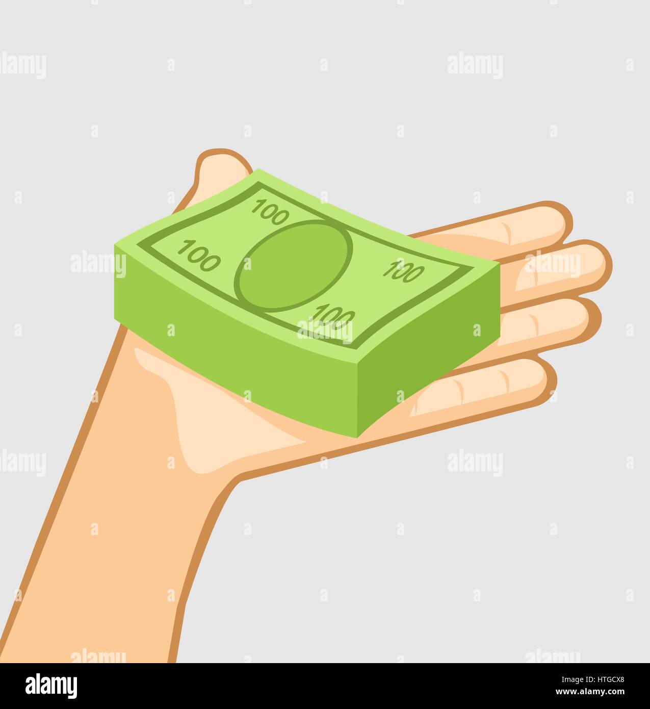 Hand banknote money Stock Vector Images - Alamy