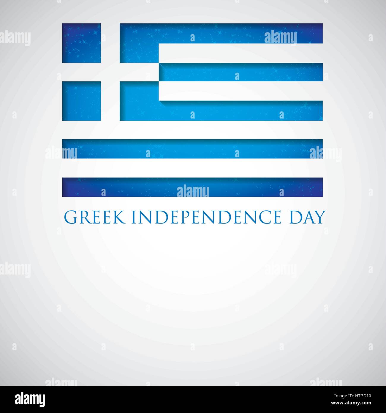 Greek flag cut Stock Vector Images - Alamy