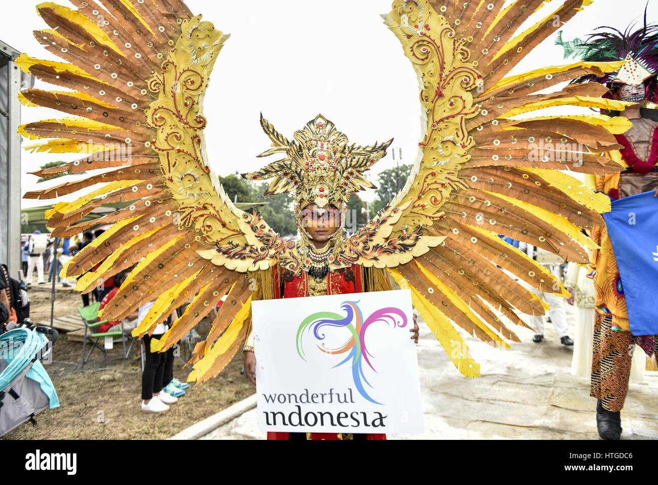 Kuala Lumpur, MALAYSIA. 11th Mar, 2017. Garuda costume male pictured ...
