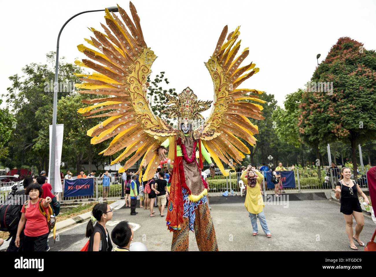 Kuala Lumpur, MALAYSIA. 11th Mar, 2017. Garuda costume male pictured ...