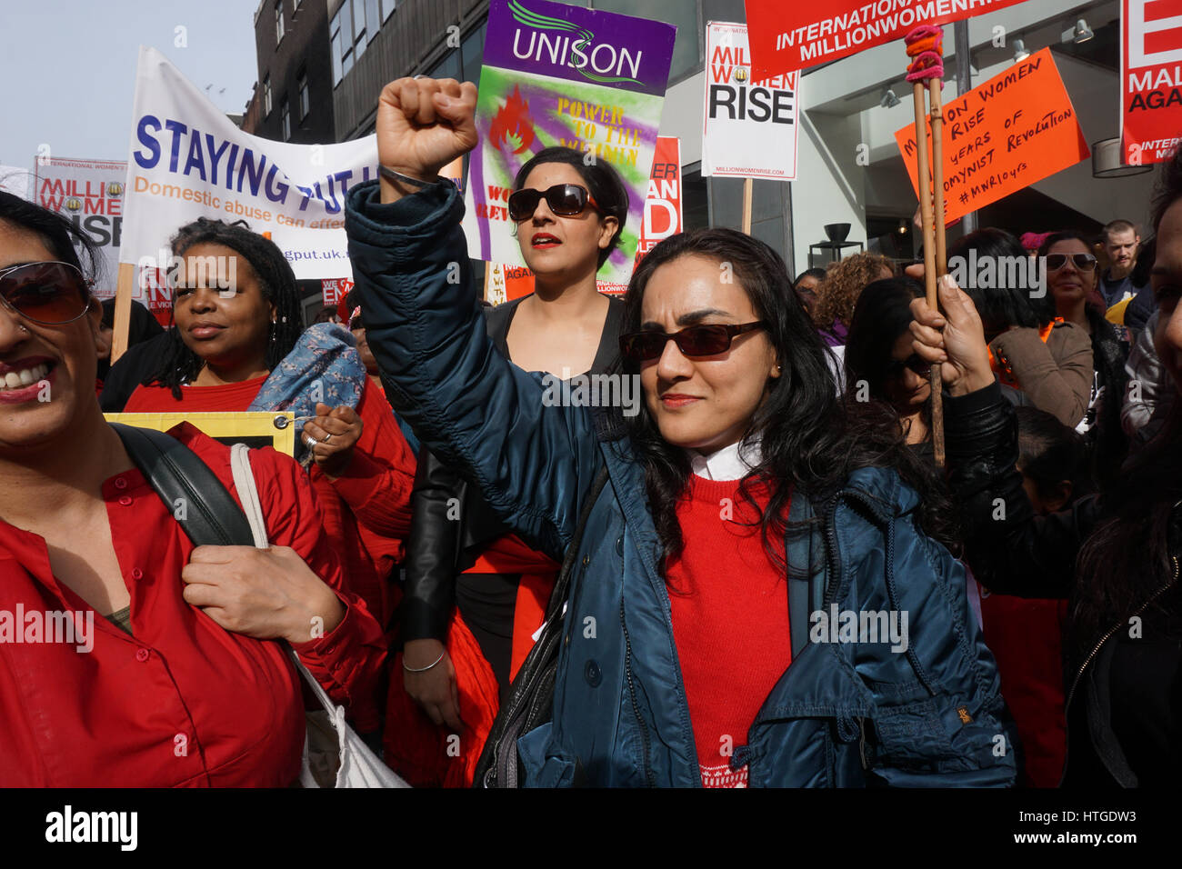 London, England, UK. 11th Mar, 2017. Hundreds of protests against male ...