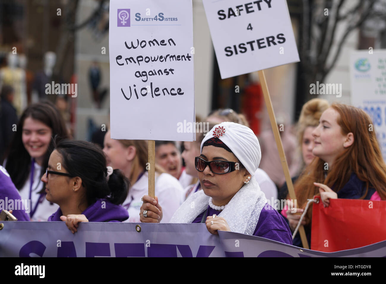 London, England, UK. 11th Mar, 2017. Hundreds of protests against male ...