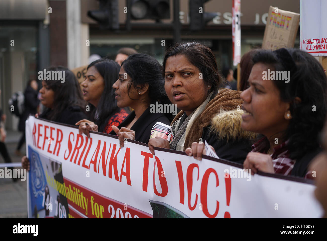 London, England, UK. 11th Mar, 2017. Hundreds of protests against male ...