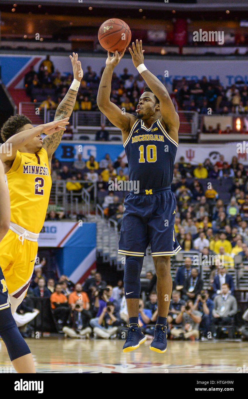 Washington, DC, USA. 11th Mar, 2017. Michigan Guard DERRICK WALTON JR ...