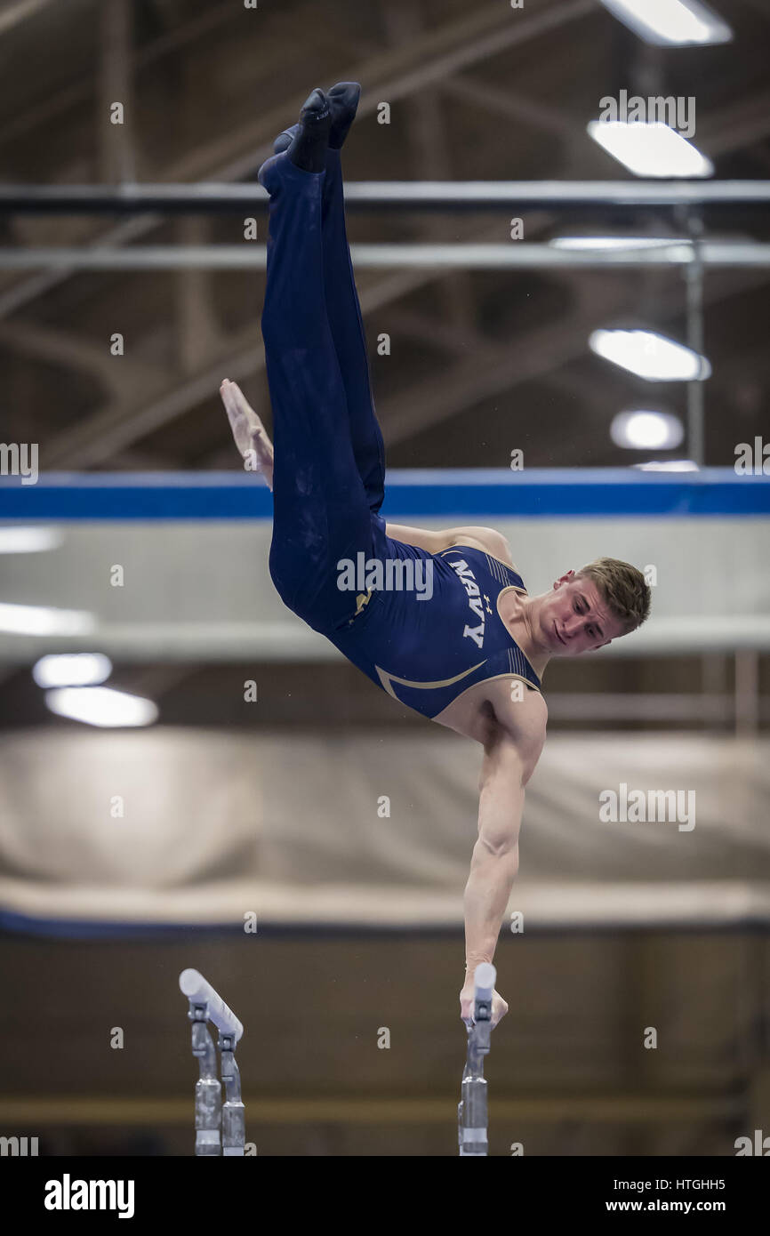 Annapolis, MD, USA. 10th Mar, 2017. March 10, 2017: Noah Beeman ...
