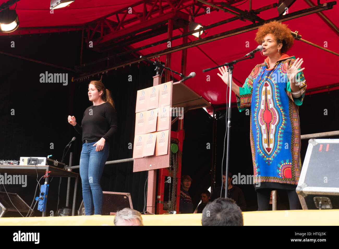 Amsterdam, the Netherlands. 12th March, 2017. Babs Gons (spoken word ...