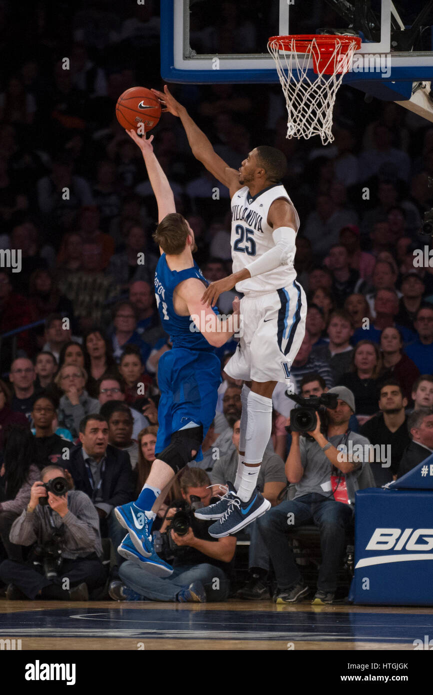 March 11, 2017: Creighton Bluejays guard Isaiah Zierden (21) has his ...