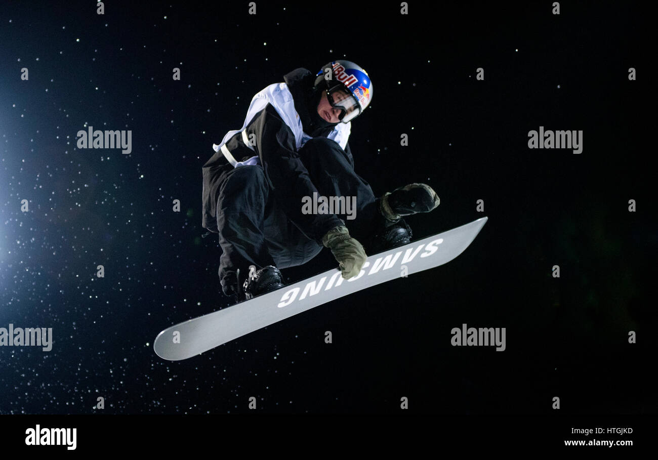 Sierra Nevada, Spain. 11th March, 2017. David Habluetzel (Switzerland ...