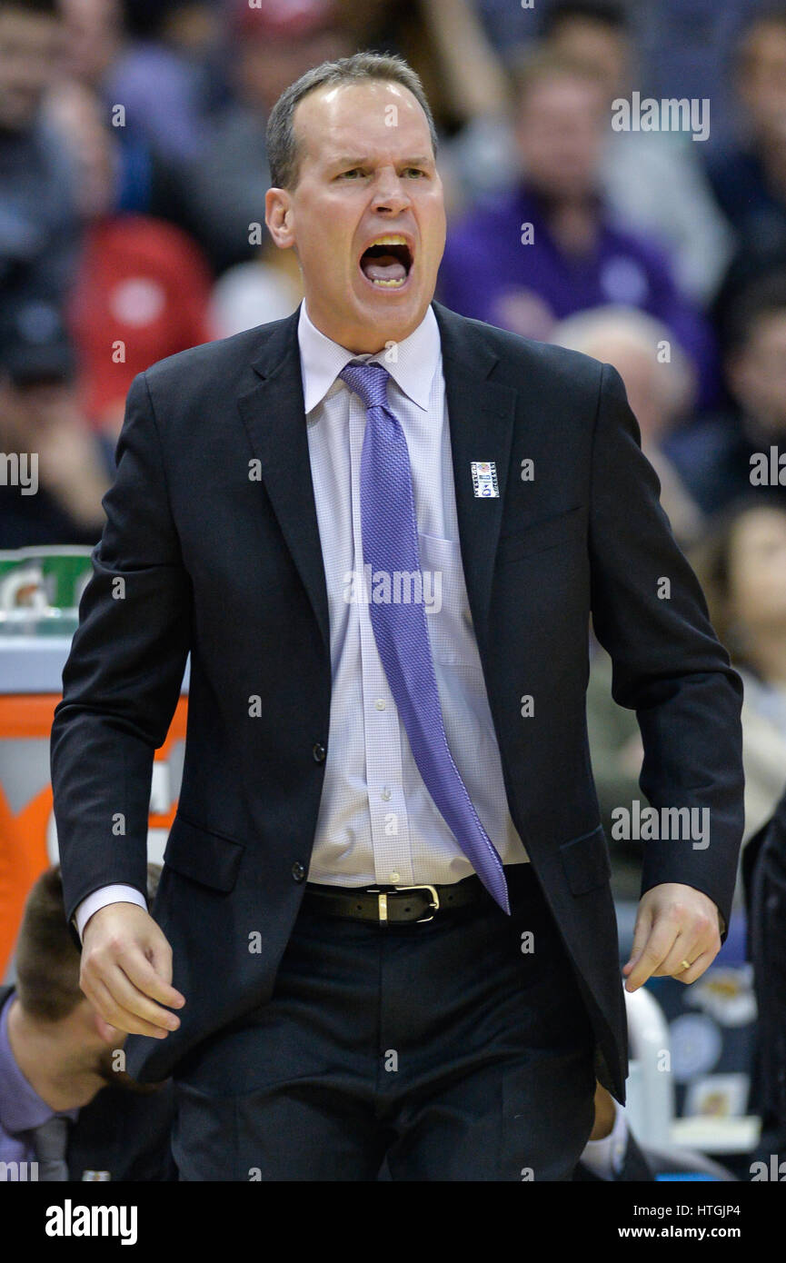 Washington, DC, USA. 11th Mar, 2017. Northwestern Head Coach CHRIS ...