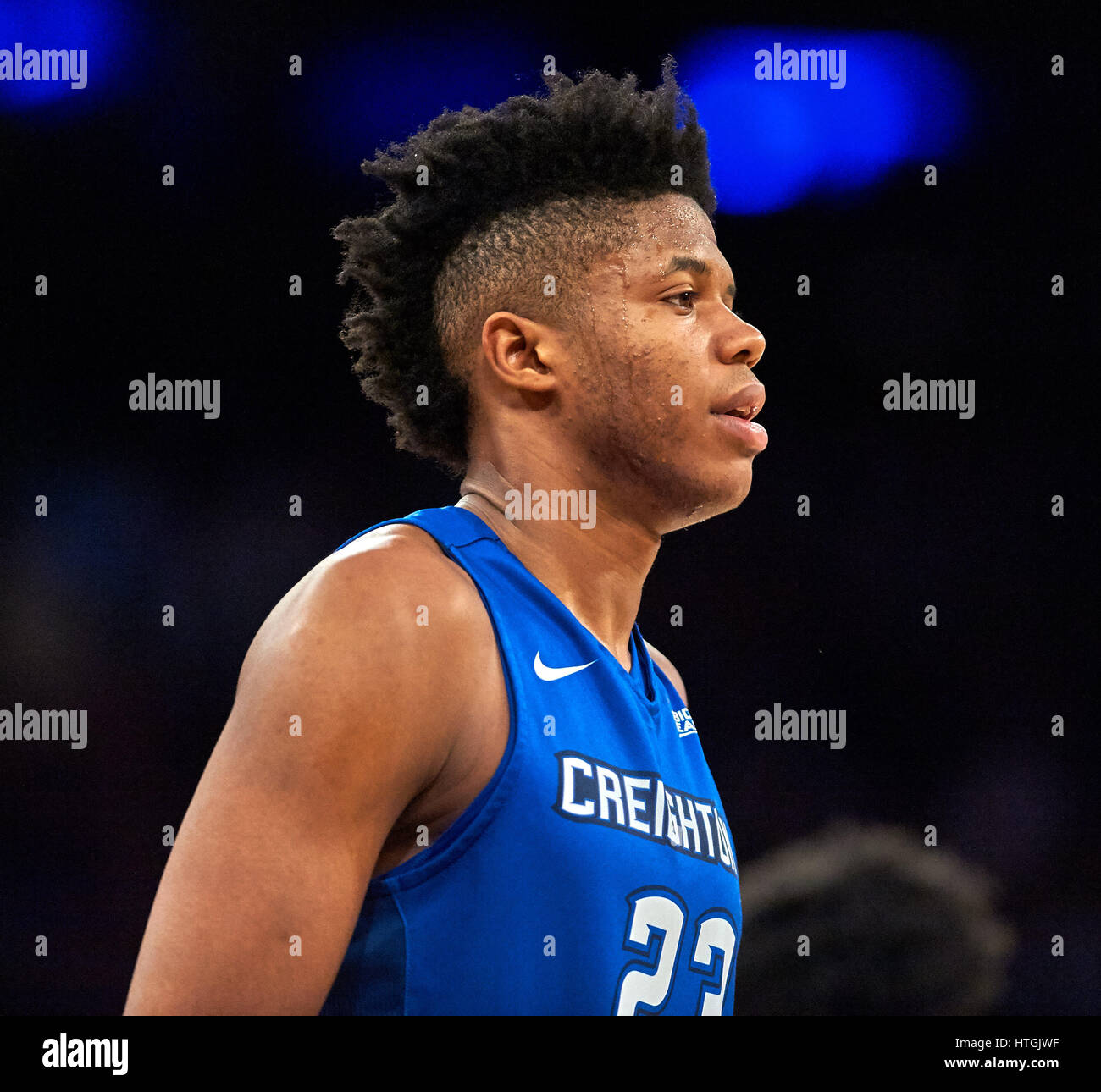 New York, New York, USA. 11th Mar, 2017. Creighton's forward Justin ...