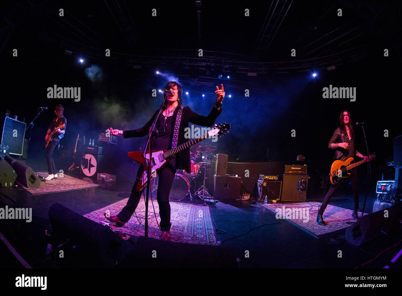 Milan, Italy. 11th Mar, 2017. The American rock band BITERS performs ...
