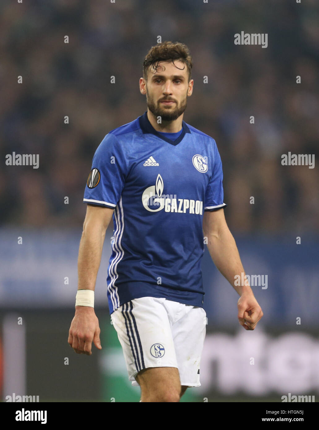 Gelsenkirchen, Germany. 09th Mar, 2017. Schalke's Daniel Caligiuri seen ...