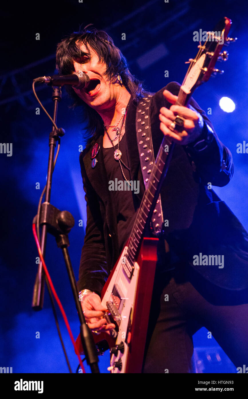 Milan, Italy. 11th Mar, 2017. The American rock band BITERS performs ...