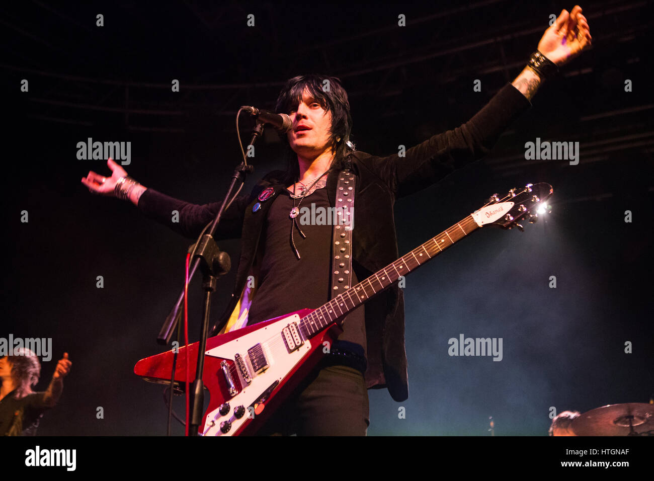 Milan, Italy. 11th Mar, 2017. The American rock band BITERS performs ...