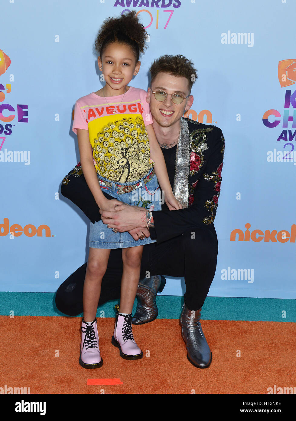 Los Angeles, California, USA. 11th Mar, 2017. Machine Gun Kelly, Casie ...