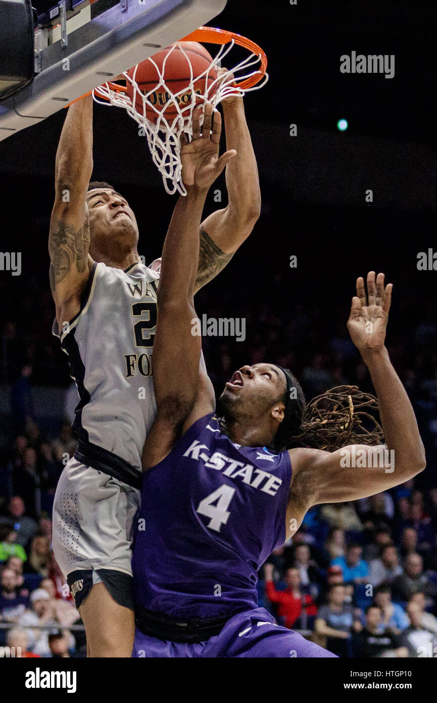 Dayton Arena, Dayton, OH, USA. 14th Mar, 2017. Wake Forest Demon ...