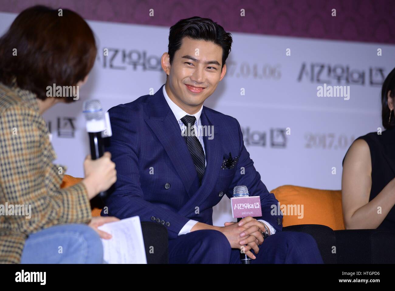 Seoul, Korea. 14th Mar, 2017. Kim Yoon Jin,2PM Ok TaecYeon and Jae-yoon ...