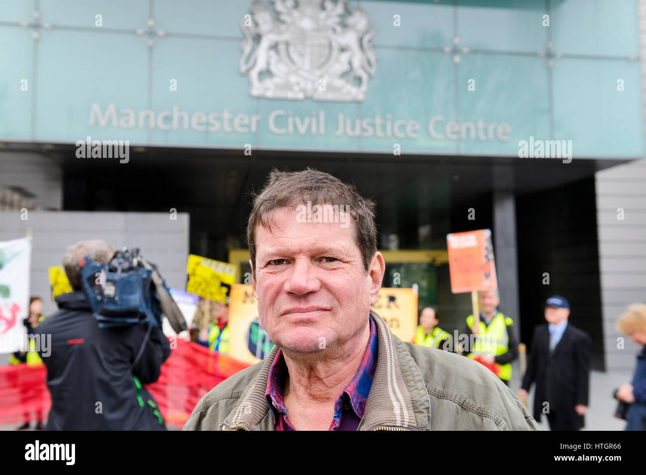 Manchester High Court. 15th. March 2017: John Toothill, local farmer ...
