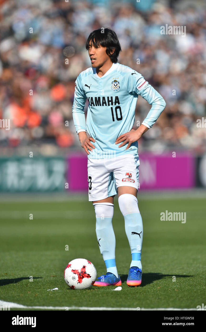 Saitama, Japan. 11th Mar, 2017. Shunsuke Nakamura (Jubilo) Football ...