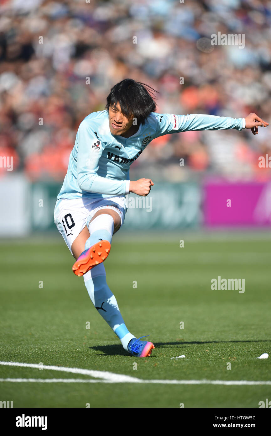 Saitama, Japan. 11th Mar, 2017. Shunsuke Nakamura (Jubilo) Football ...