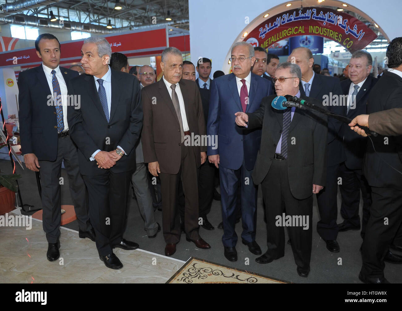 Cairo, Egypt. 15th Mar, 2017. Egyptian Prime Minister Ismail Sharif ...