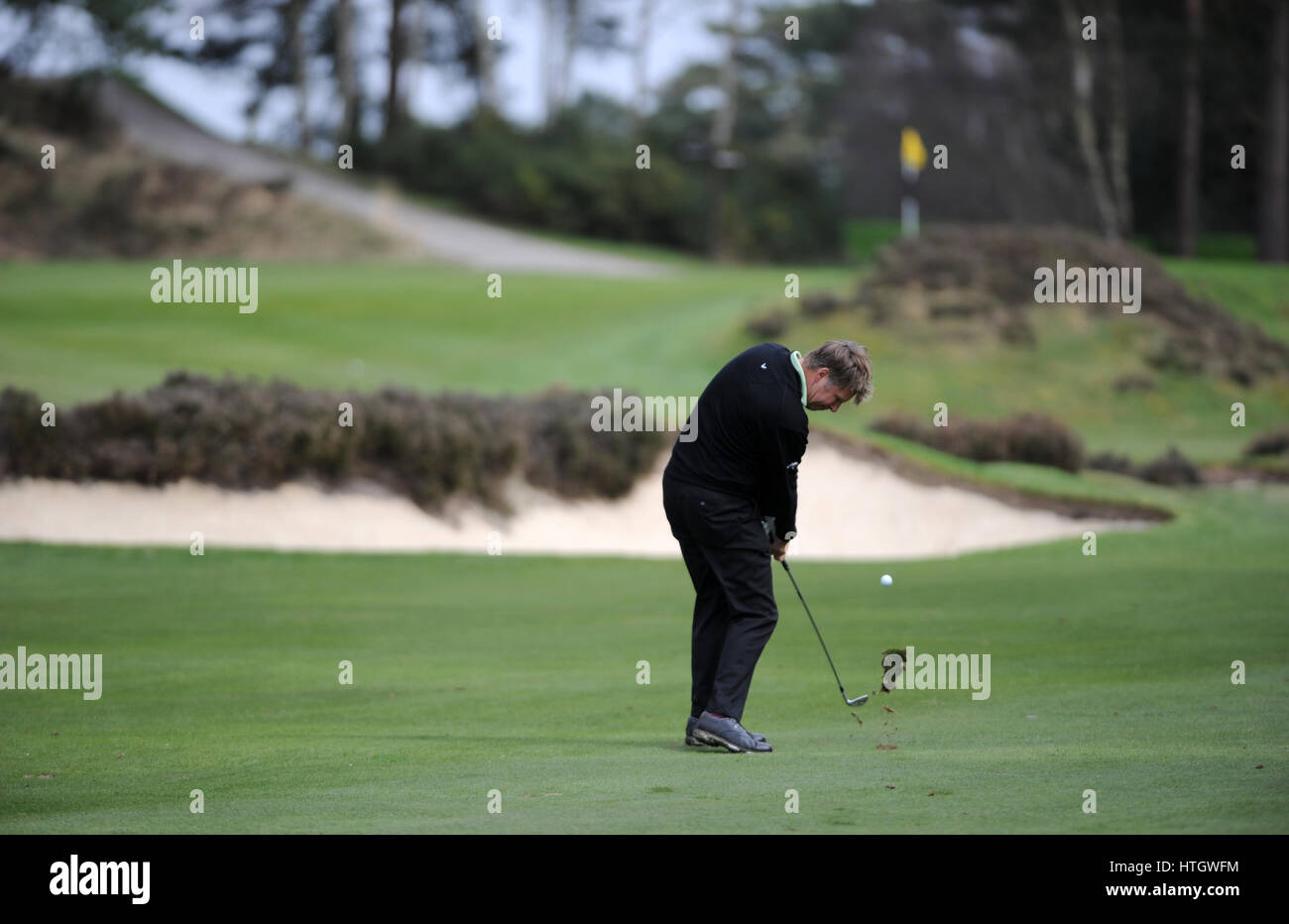 Sunningdale Golf Club, Berkshire, UK, 14th March 2017. Andrew Raitt of ...