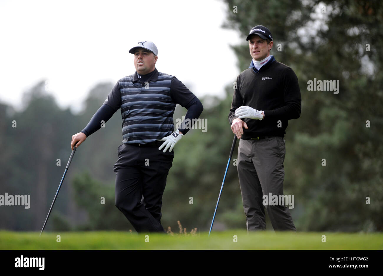 Sunningdale Golf Club, Berkshire, UK, 14th March 2017. Todd Adcock and ...