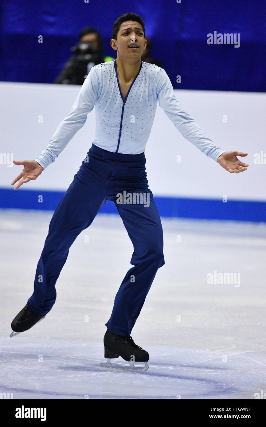 Taipei, Taiwan. 15th Mar, 2017. Matthew Samuels (RSA) Figure Skating ...