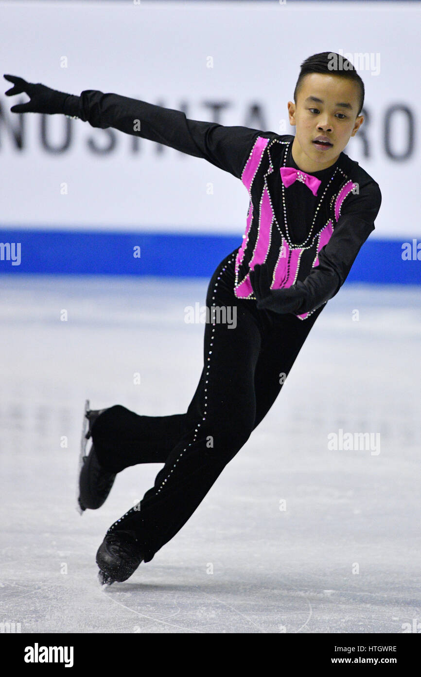 Taipei, Taiwan. 15th Mar, 2017. James Min (AUS) Figure Skating : ISU ...