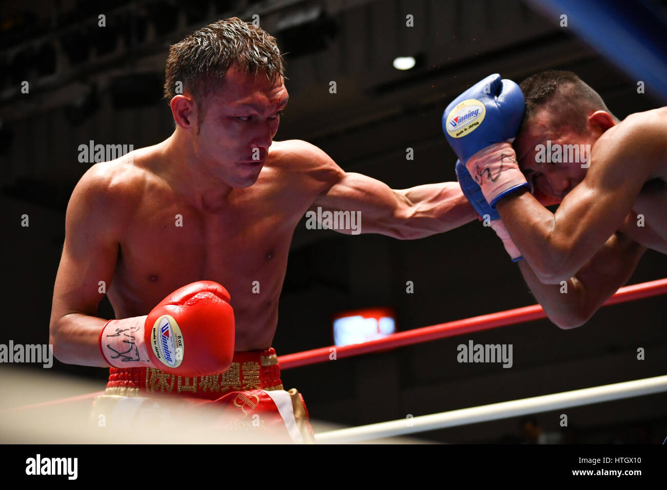 Tokyo, Japan. 10th Mar, 2017. (L-R) Ryo Akaho, Yushi Tanaka (JPN ...