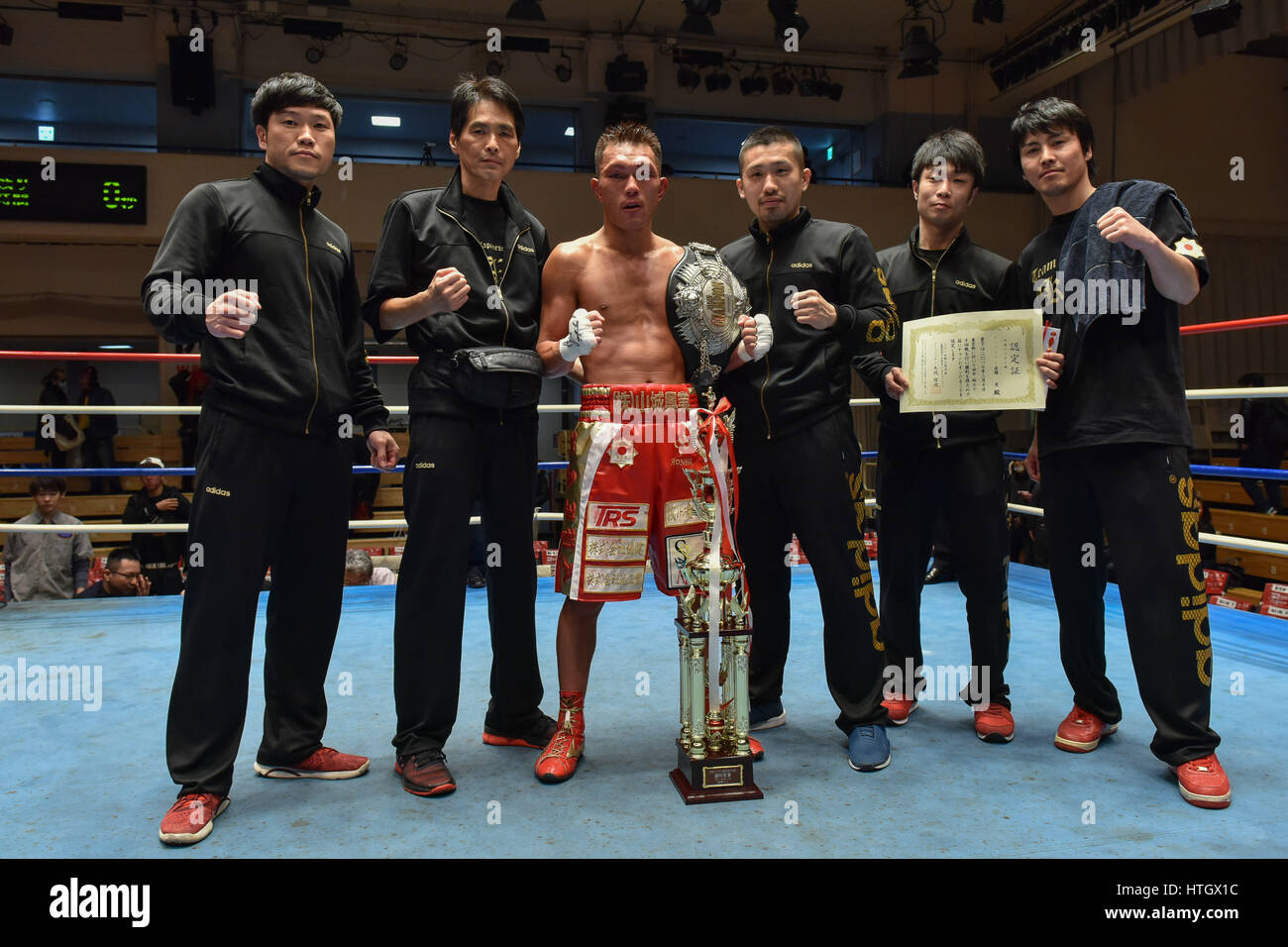 Tokyo, Japan. 10th Mar, 2017. Ryo Akaho (JPN) Boxing : Ryo Akaho of ...