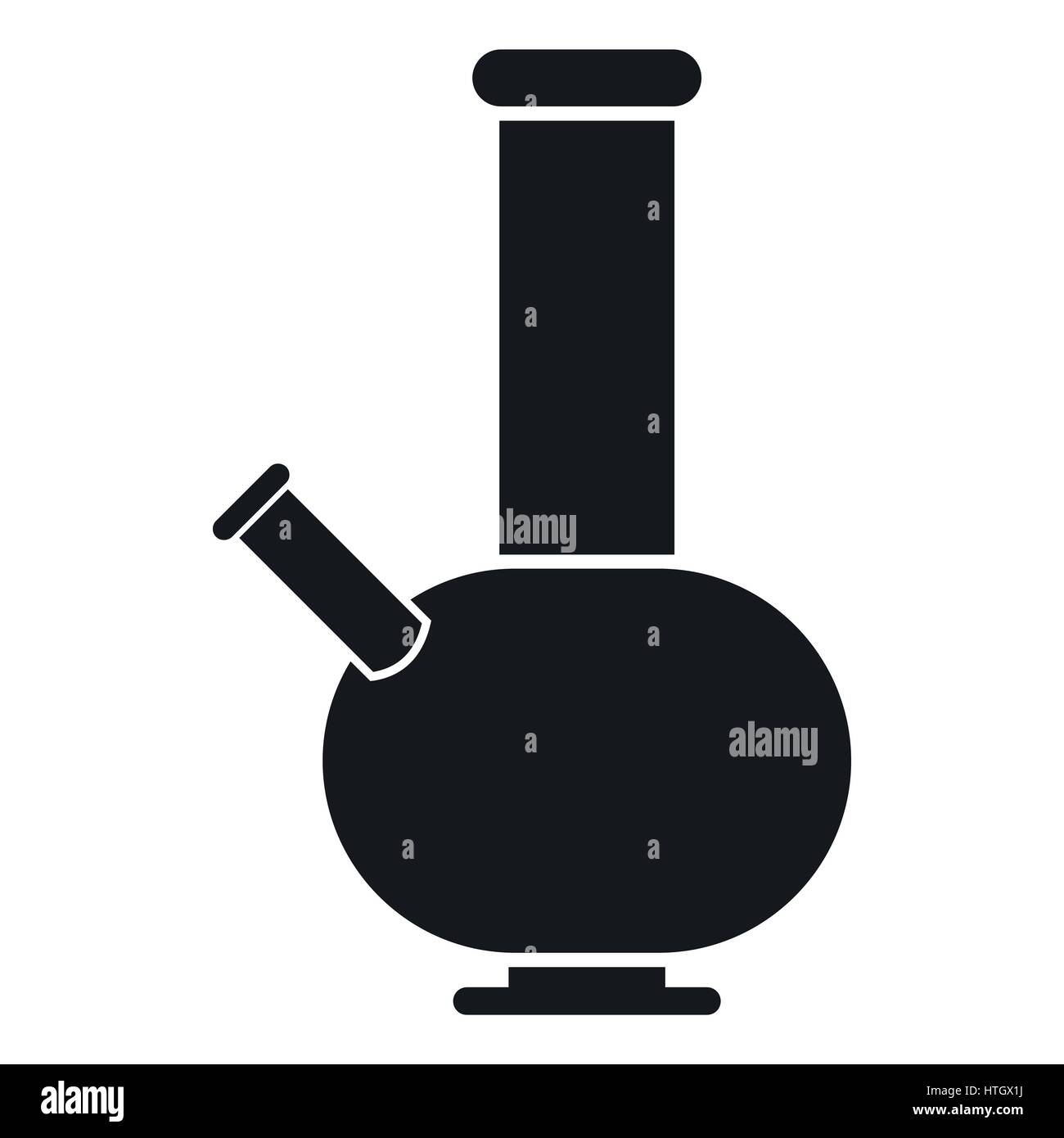 Bong for smoking icon, black simple style Stock Vector Image & Art - Alamy