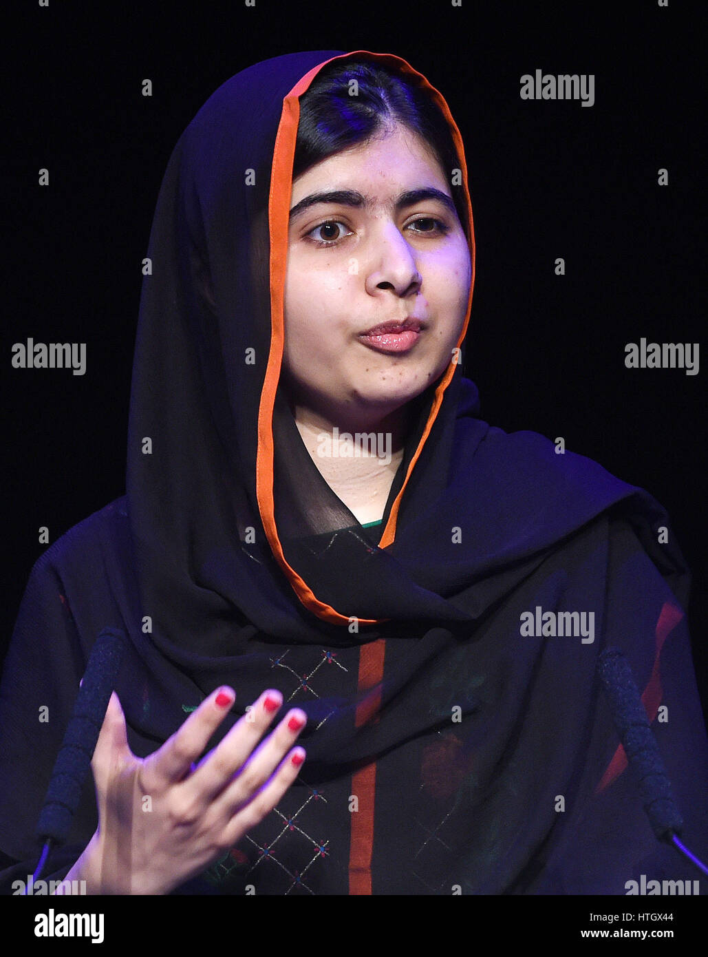 Malala Yousafzai speaks during the Association of School and College ...