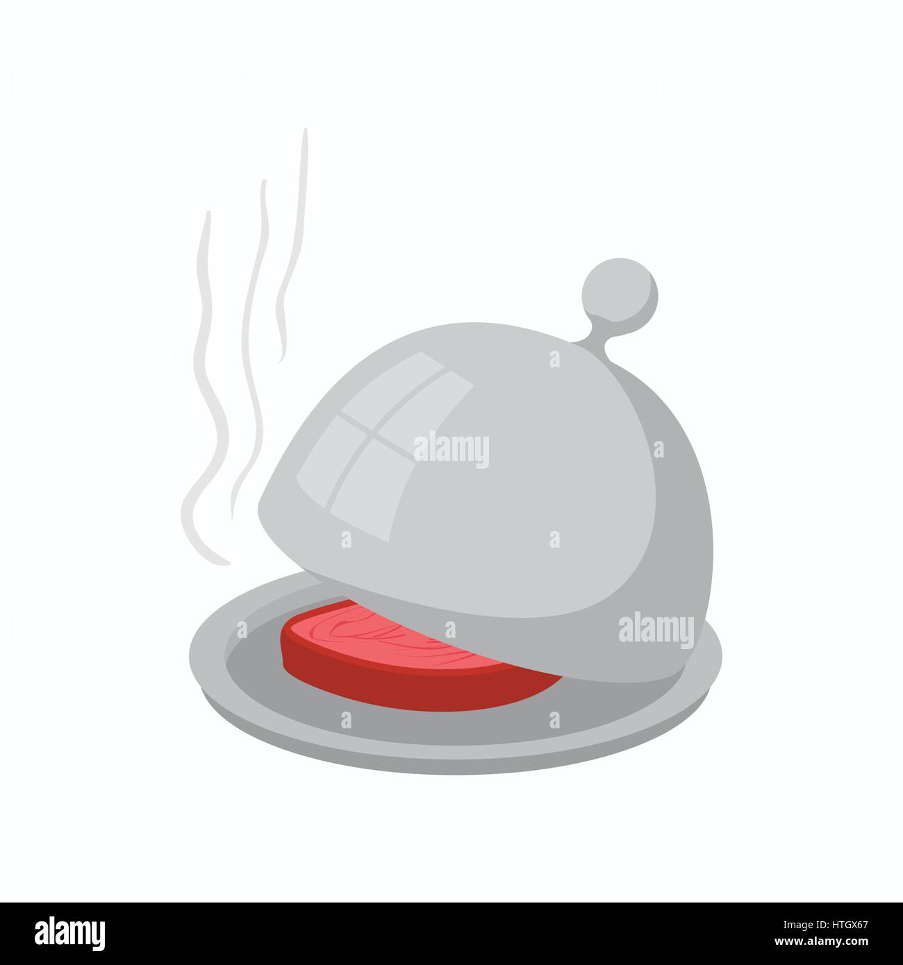 Dish with lid icon, cartoon style Stock Vector Image & Art - Alamy
