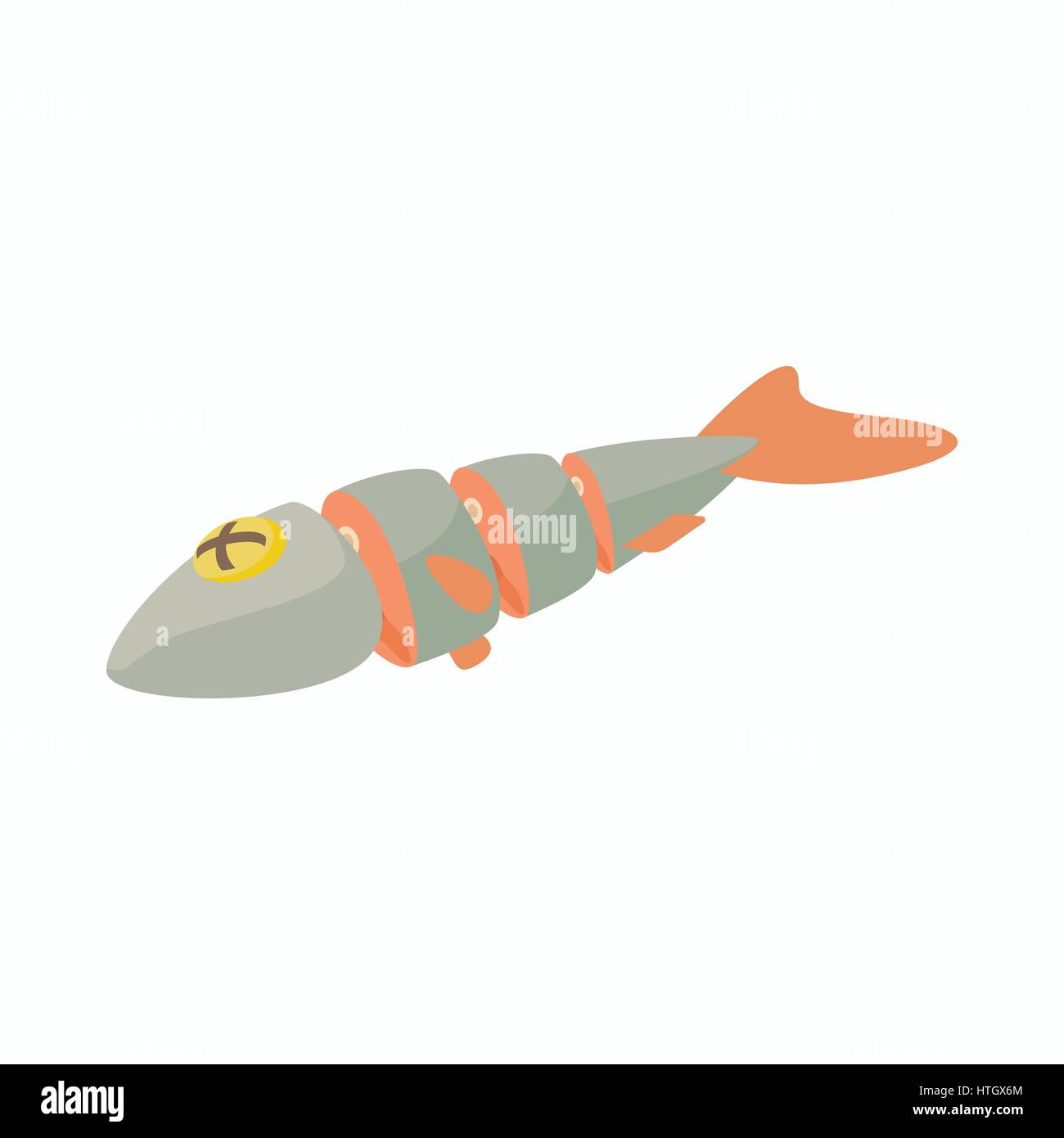 Fresh raw fish icon, cartoon style Stock Vector Image & Art - Alamy