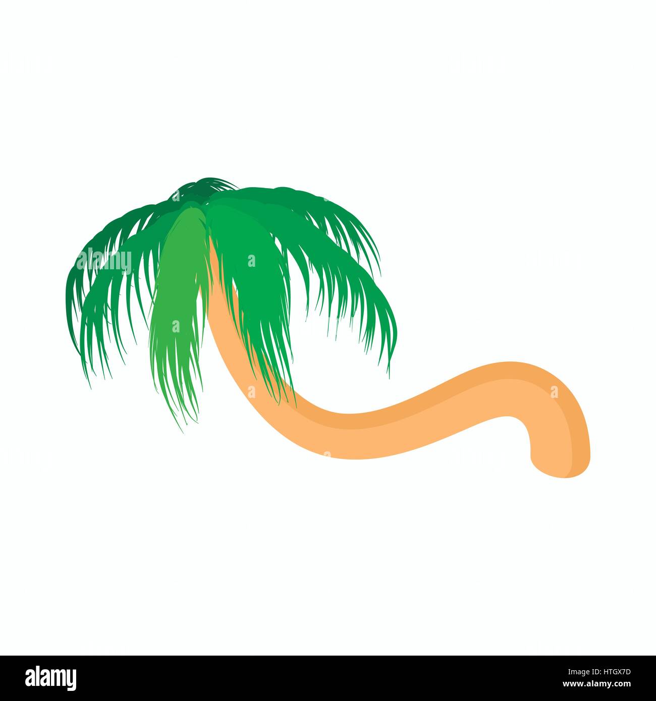 Curved horizontal palm tree icon Stock Vector Image & Art - Alamy