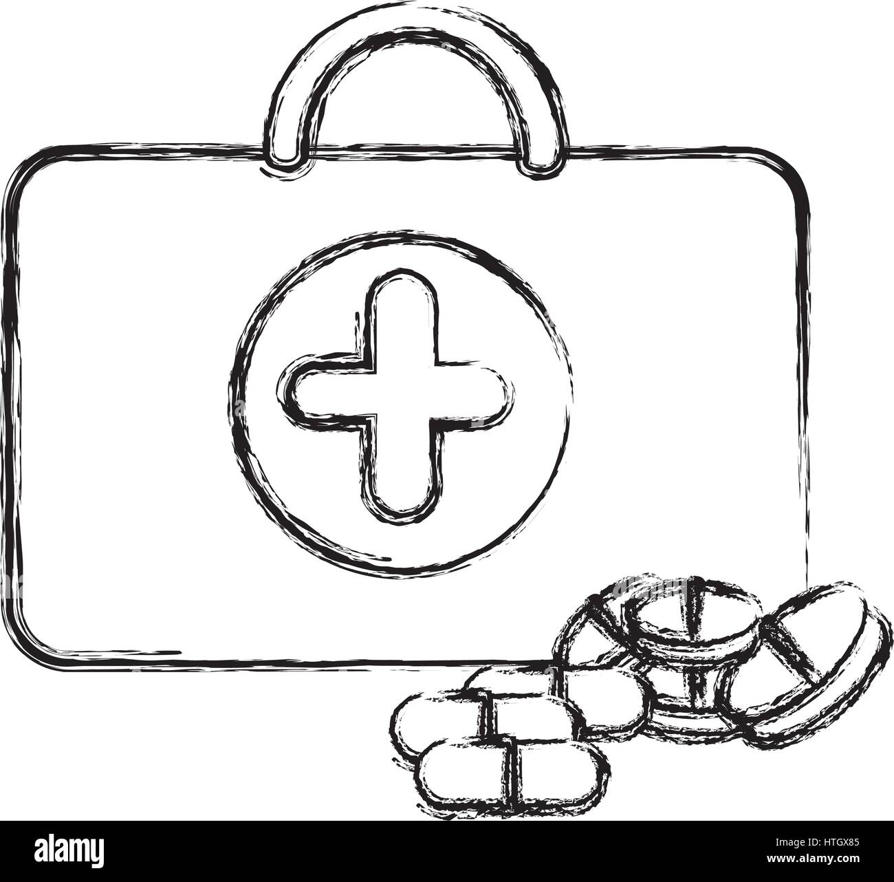 profile suitcase health with treatment icon Stock Vector Image & Art ...