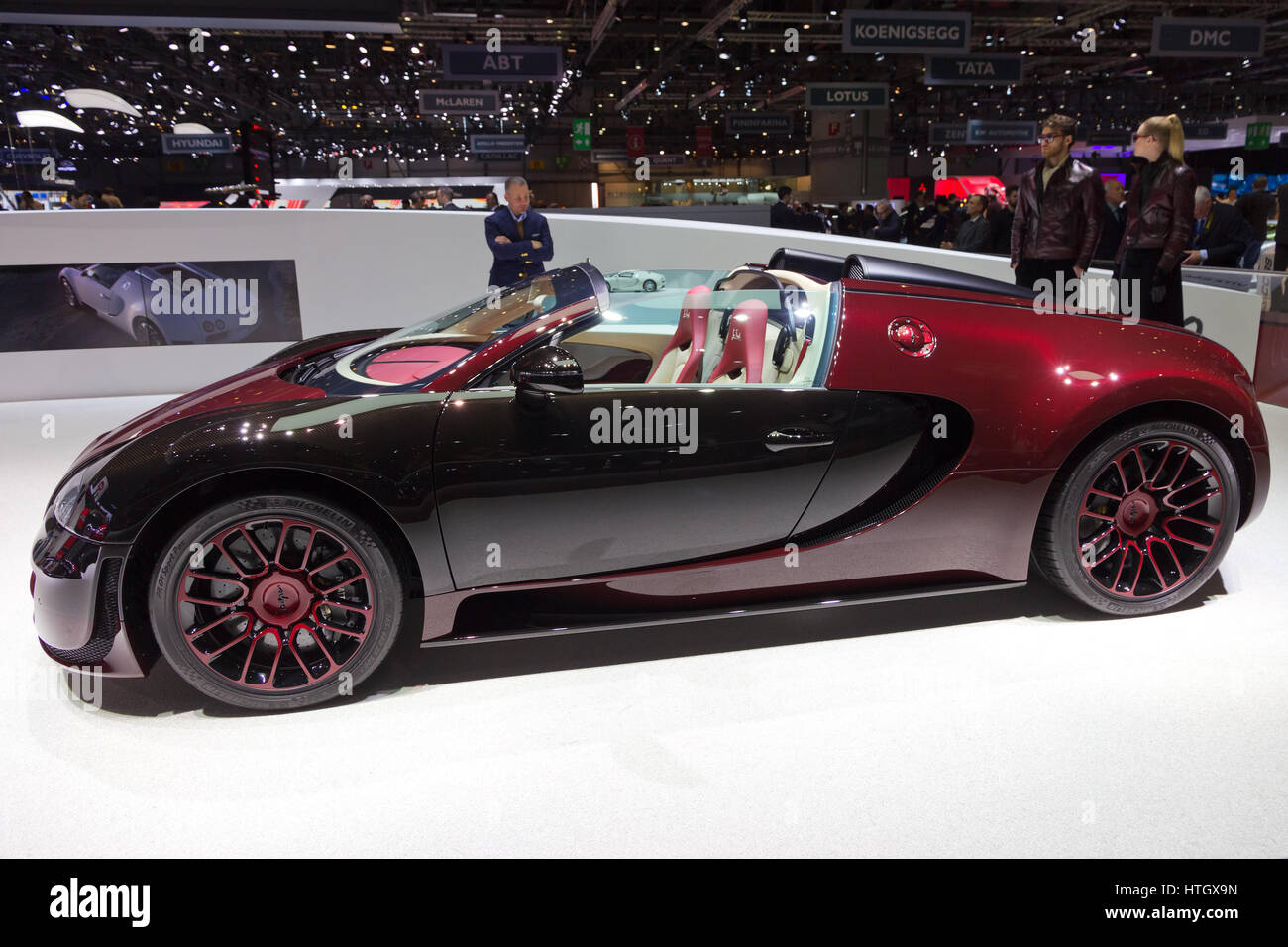 GENEVA, SWITZERLAND - MARCH 3, 2015: The last Bugatti Veyron Grand ...