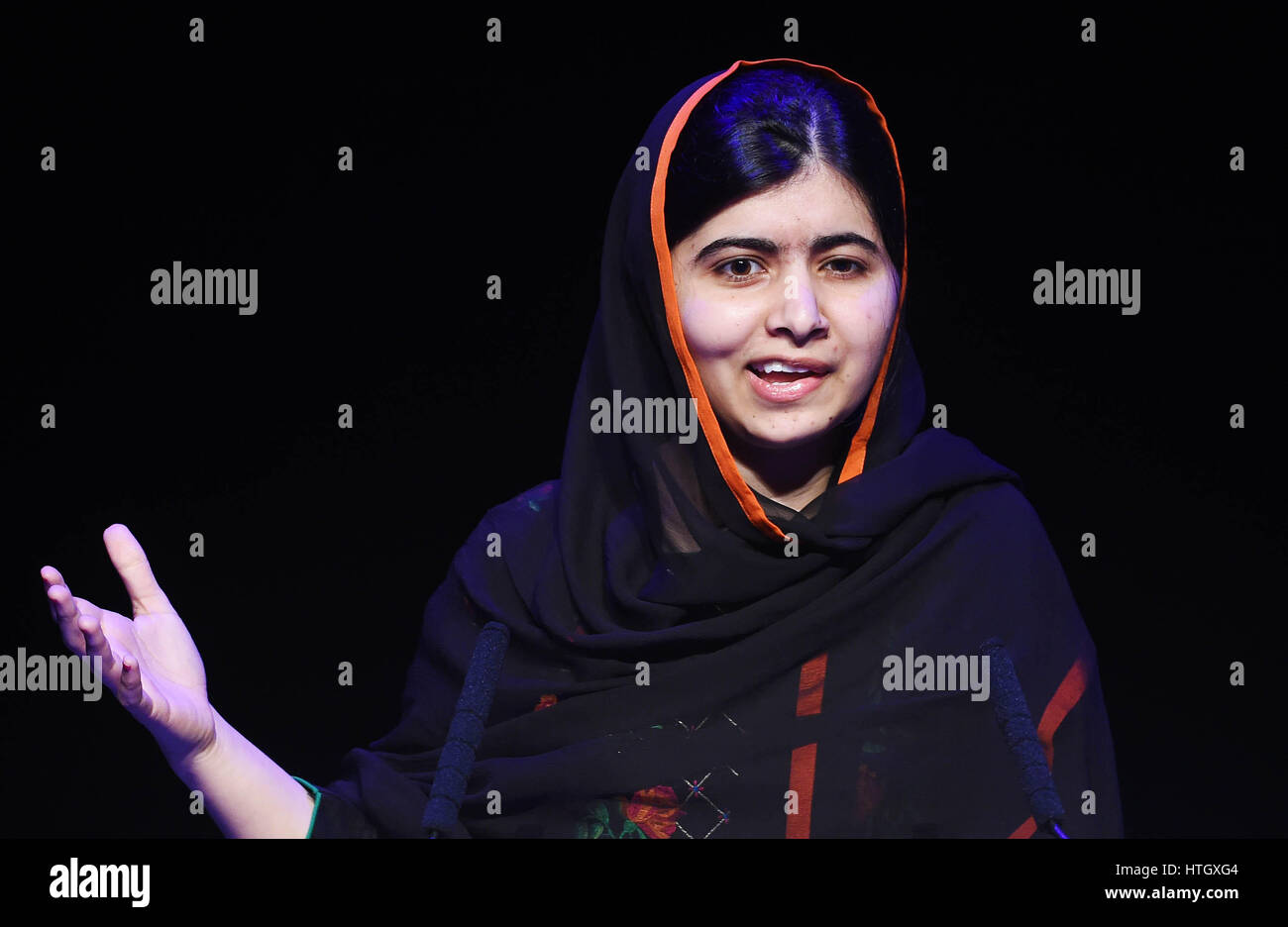 Malala Yousafzai speaks during the Association of School and College ...