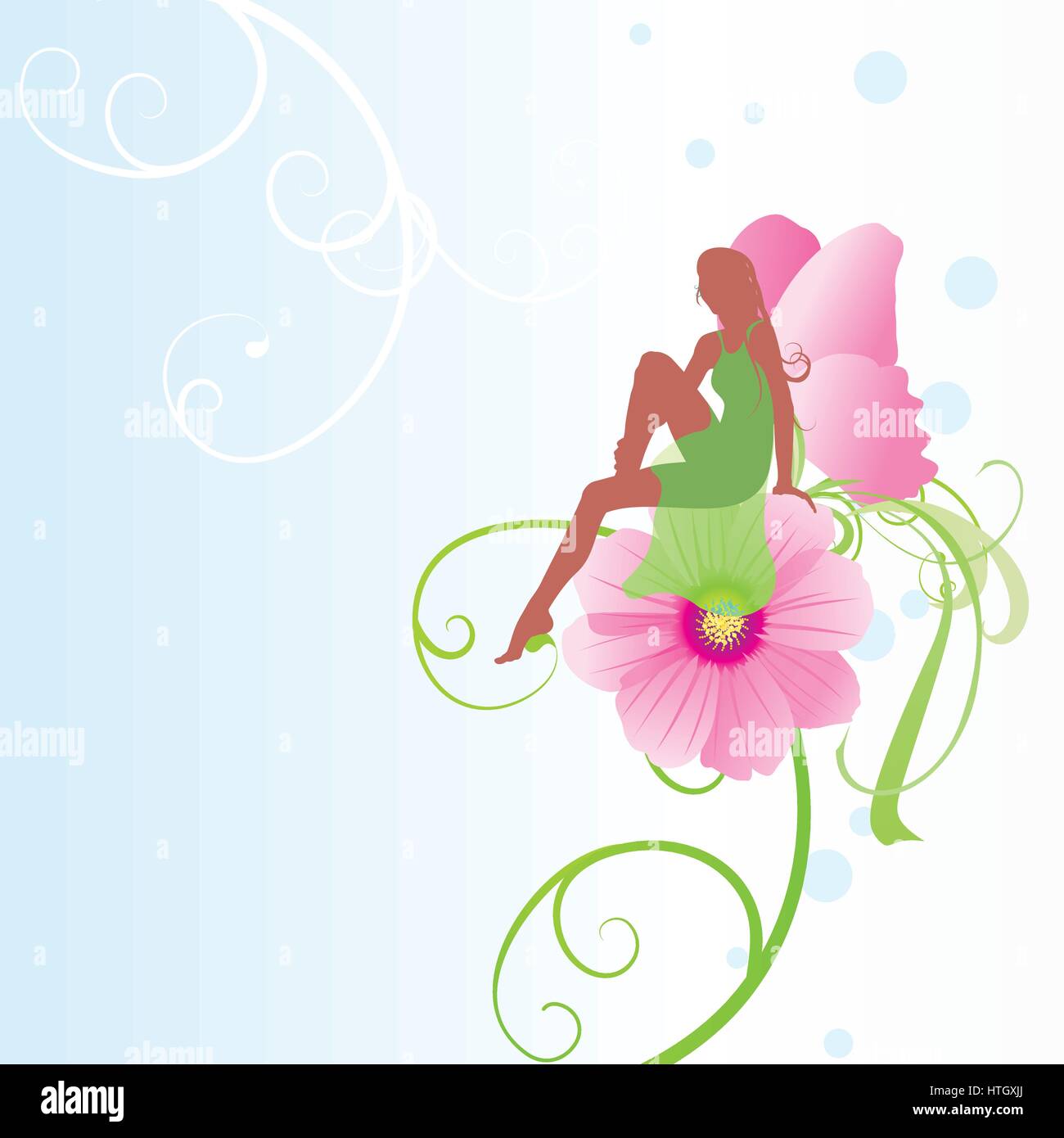 fairy on the flower Stock Vector Image & Art - Alamy
