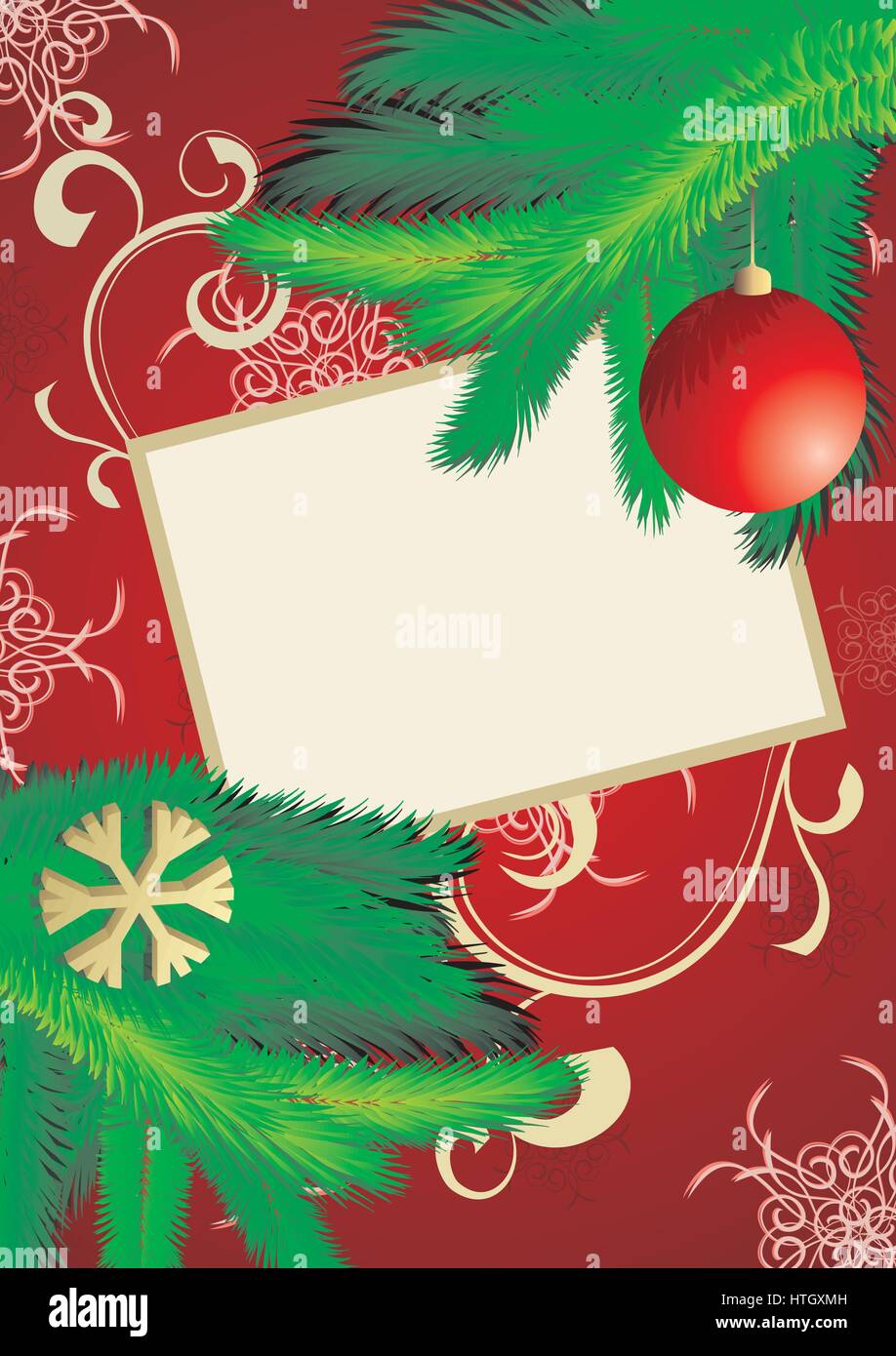 Conifer tree branches closeup Stock Vector Images - Alamy