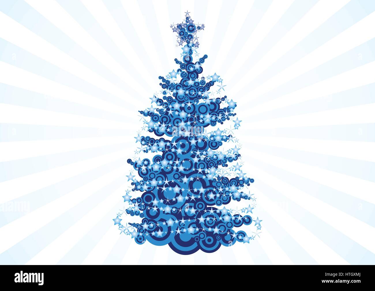 Christmas tree over black Stock Vector Images - Alamy