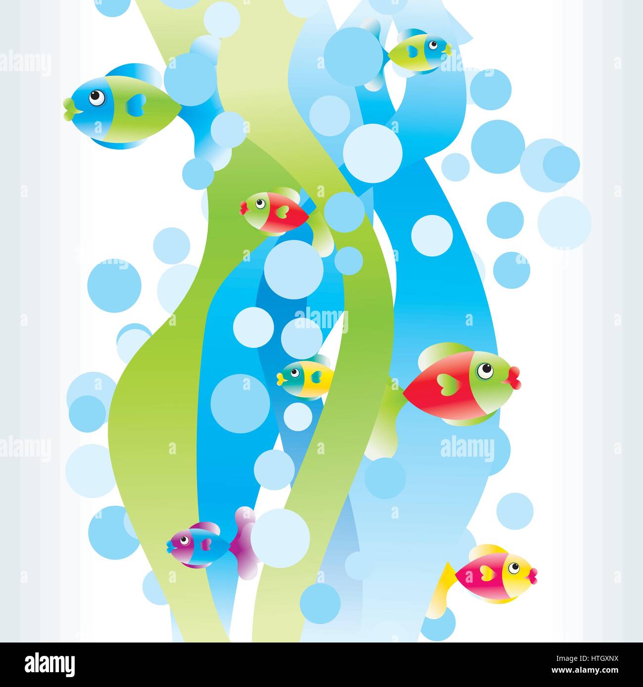 Fish icon waves isolated Stock Vector Images - Alamy