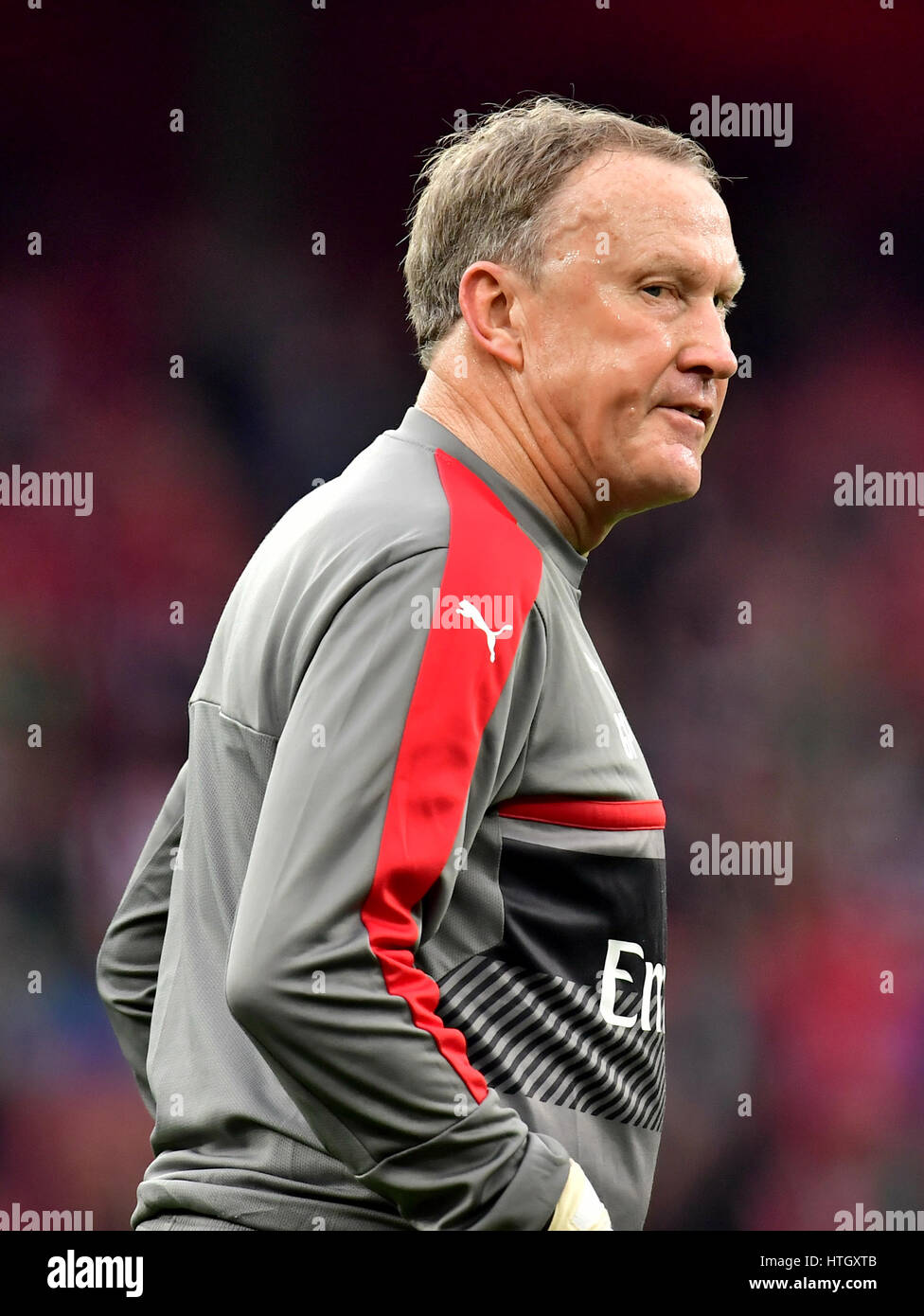 Arsenal goalkeeping coach Gerry Peyton during the Emirates FA Cup ...