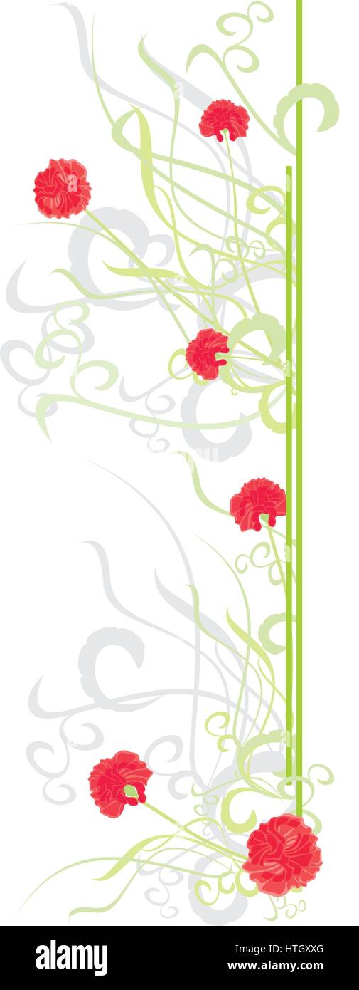 vector flower border Stock Vector Image & Art - Alamy