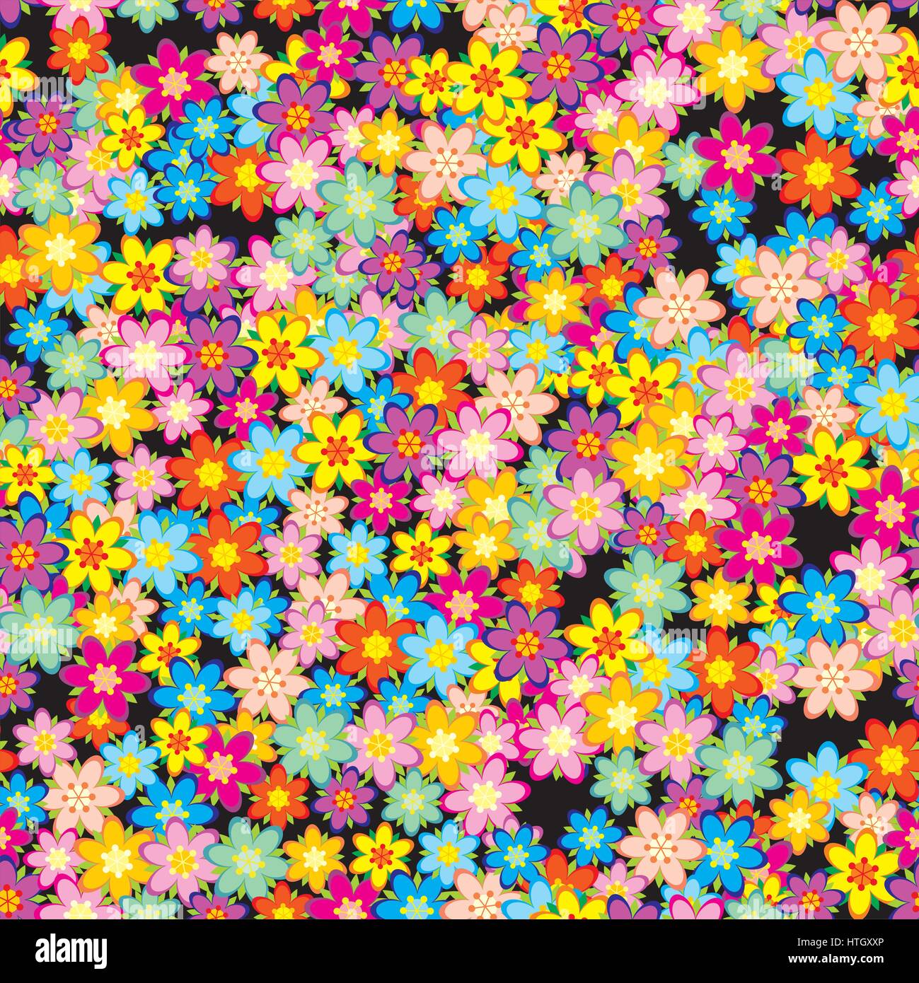 flowers seamless texture Stock Vector Image & Art - Alamy