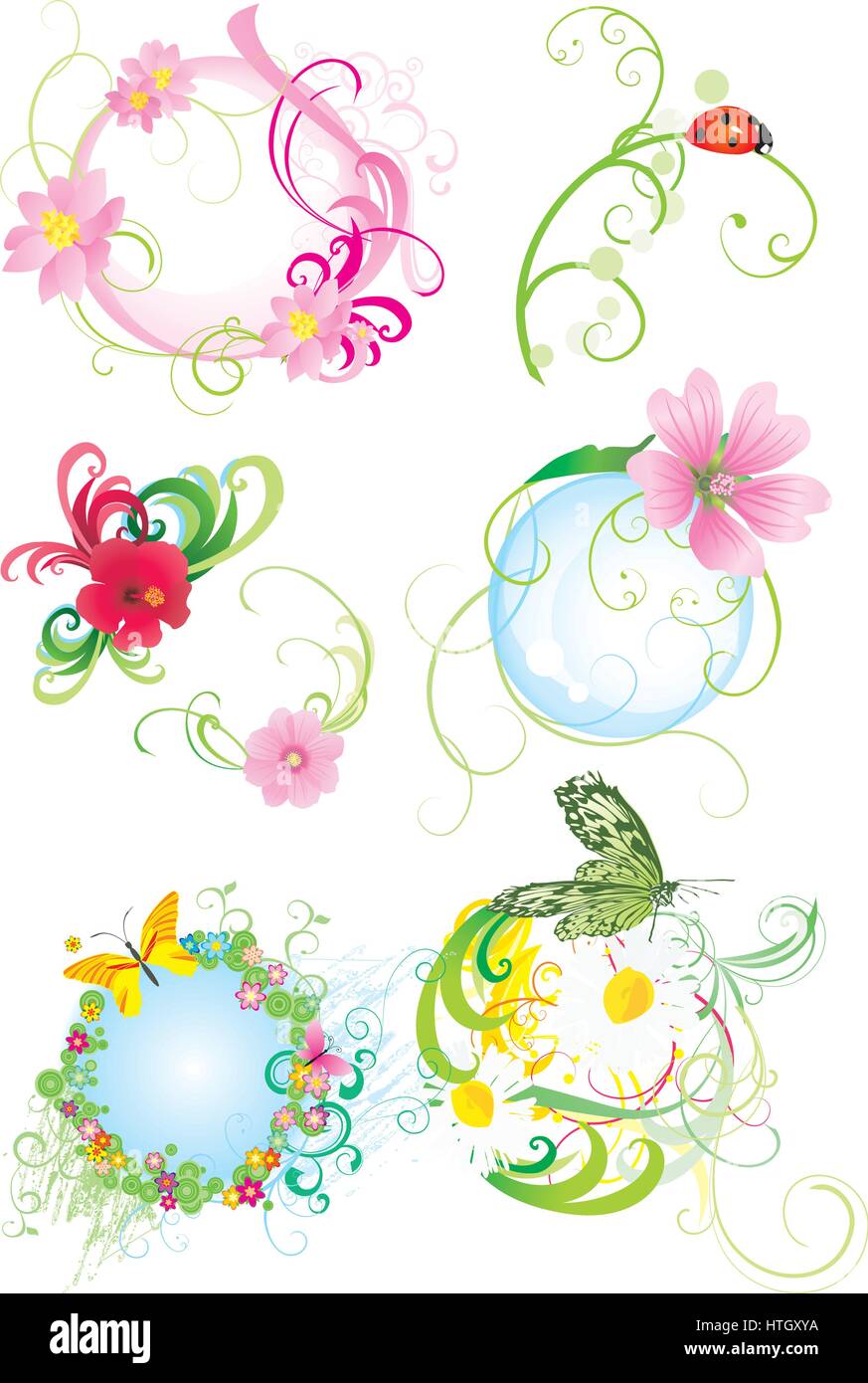 Design elements color nature Stock Vector Image & Art - Alamy