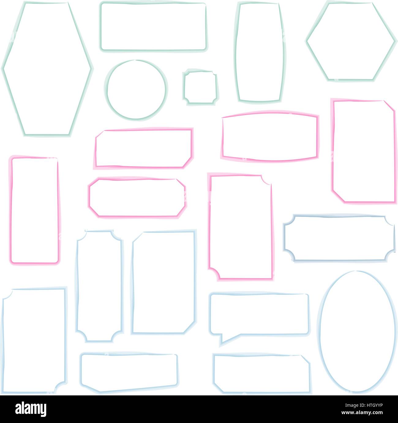 Black painted frames Stock Vector Images - Alamy