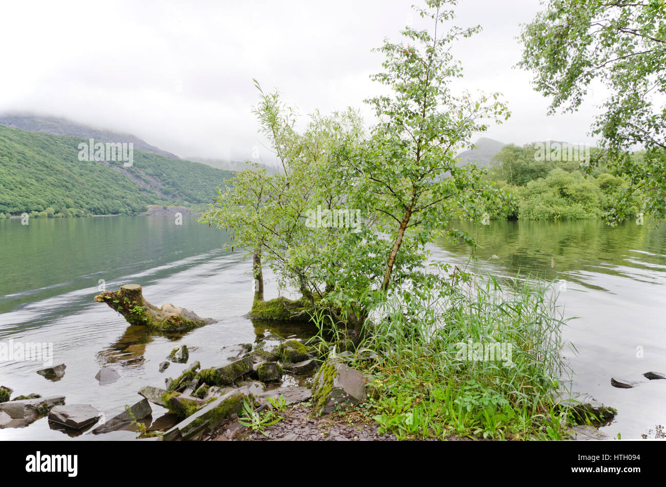 The Lagoons, Llanberis, North Wales Stock Photo - Alamy